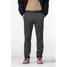 MEYER Herren Chinos "BONN", grau, Gr. 58, unifarben, 54% Baumwolle, 44% Polyester, 2% Elasthan, Hosen, mit Micro Print