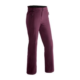 Maier Sports Damen Skihose "Vroni slim 2.0", lila, Gr. 40, 100% Polyester, Hosen, Damen Schneehose, wind- und wasserdicht, 2 RV-Taschen, Slim Fit