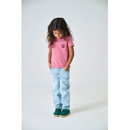 KIDS Only Jungen Straight-Jeans "KMGVALENTINE STRAIGHT JEANS DNM NOOS"light blau bleached denim, Gr. 128, unifarben, Denim/Jeans, Obermaterial: 100%