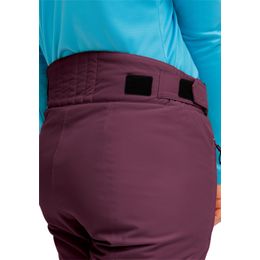 Maier Sports Damen Skihose "Vroni slim 2.0", lila, Gr. 44, 100% Polyester, Hosen, Damen Schneehose, wind- und wasserdicht, 2 RV-Taschen, Slim Fit