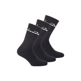 Diadora Herren Kurzsocken "Socken 3er Pack", Gr. 39, schwarz, Obermaterial: 70% Baumwolle CO. 29% Polyester PES. 1% Elasthan EL., Socken