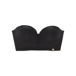 JETTE Damen Push-up-BH, Gr. 75, schwarz, Microtouch, Obermaterial: 85% Polyamid, 15% Elasthan, BHs, in leichter Longform mit 3 verschiedenen