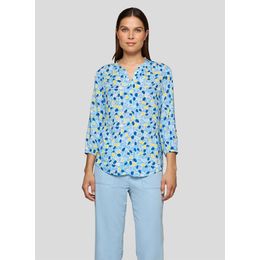 Rabe Damen Klassische Bluse "Bluse", blau, Gr. 36, gemustert, 100%Viskose, Blusen