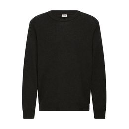 !Solid SOLID Herren Strickfleece-Pullover "Strickpullover SDRICK", schwarz, Gr. L, Obermaterial: 60% Lammfell LF. 40% Nylon NY., Pullover