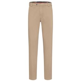 MEYER Herren Chinos "Roma", beige, Gr. 44, unifarben, 97% Baumwolle, 3% Elasthan, Hosen, mit Stretch-Dehnbund aus weicher Baumwollmischung