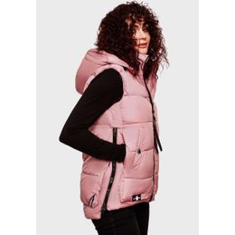 Marikoo Damen Steppweste "Zarinaa", rosa, Gr. XS, Obermaterial: 100% Polyester; Futter: 100% Polyester; Wattierung: 100% Polyester, Westen, mit vier