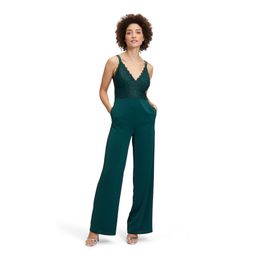 Vera Mont Damen Overall "Damen Jumpsuit mit Spitze", grün, festlich, Gr. 36, Obermaterial: 100% Polyester. Futter: 100% Polyester., Overalls, Spitze