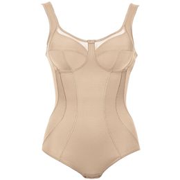 Anita Damen Miederbody "Komfort Korselett Clara", Gr. 90, beige, Obermaterial: 60% Polyamid PA. 40% Elasthan EL., Bodys