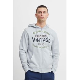 Blend Herren Kapuzensweatjacke "Kapuzensweatjacke BHSweatshirt", blau, Gr. L, Obermaterial: 60% Baumwolle CO. 40% Polyester PES., Sweatjacken
