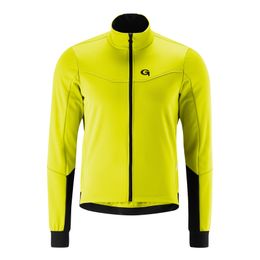 Gonso Herren Fahrradjacke "SILVES", gelb, Gr. S, 100% Polyester, Jacken, Winddicht, wasserabweisend, hohe Wärmeisolation