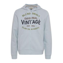 Blend Herren Kapuzensweatjacke "Kapuzensweatjacke BHSweatshirt", blau, Gr. S, Obermaterial: 60% Baumwolle CO. 40% Polyester PES., Sweatjacken
