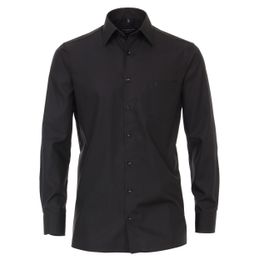 Casamoda Herren Businesshemd "Casamoda Businesshemd Langarm uni", schwarz, Gr. 41, unifarben, 100% Baumwolle, Hemden