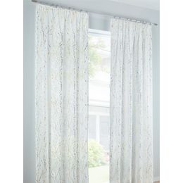 Gardine HEINE HOME, B:140cm H:225cm, gold, Polyester, Gardinen