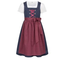 N&uuml;bler N&Uuml;BLER M&auml;dchen Dirndl "Kinderdirndl Gesr", blau, Gr. 140, Obermaterial: 100% Baumwolle CO., Kleider