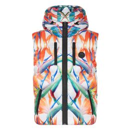Plein Sport Damen Longweste "Flowers", wei&szlig;, Gr. M, Obermaterial: 100% Polyester. Futter: 100% Polyester. F&uuml;llung: 100% Polyester, Westen