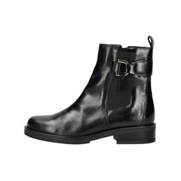 Gabor Damen Stiefelette "Gabor Stiefelette Leder/Textil", Gr. 37, schwarz, Leder, Textil, Schuhe
