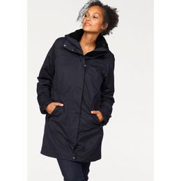 Maier Sports Damen 3-in-1-Funktionsmantel "Doppelmantel Damen", blau, Gr. 44, Obermaterial: 100% Polyester, M&auml;ntel, wasser- & winddicht, f&uuml;r den