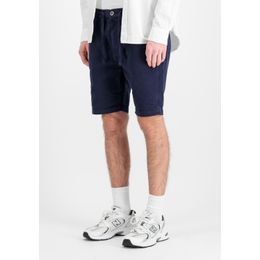 Herren Shorts "Basic Cotton Short", blau, Gr. 36, Alpha Industries, Obermaterial: 100% Baumwolle, Hosen