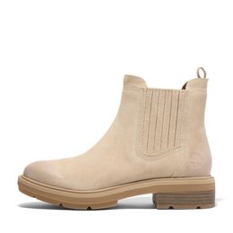 Timberland Damen Chelseaboots "BRIMFIELDMID CHELSEA BOOT", Gr. 38, beige, Leder, Schuhe, Stiefelette, Winterschuhe, Ankle Boots