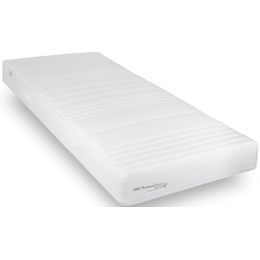 Naturmatratze REVOR BEDDING, B:160cm H:19cm L:210cm, wei&szlig;, Bezug: 100% Baumwolle. Steppf&uuml;llung: 50% Seide, 50% Wolle, Matratzen, "Anatomic NATUR 19",