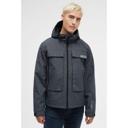 CAMP DAVID Herren Outdoorjacke, blau, Gr. XXL, bedruckt, bestickt, Web, Material: 100% Polyamid, Futter: 100% Polyester, Wattierung: 100% Polyester,