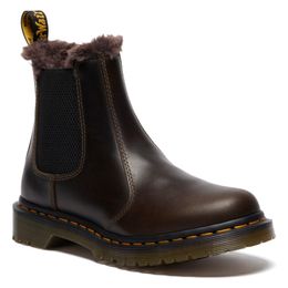 Dr. Martens Damen Chelseaboots "2976 Leonore", Gr. 38, schwarz, Leder, unifarben, Schuhe, Winterboots, Stiefelette in schmaler Form