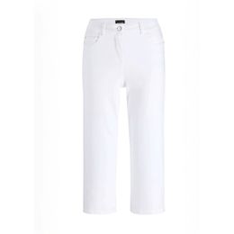 GOLDNER Damen 2-in-1-Hose "Bequeme Culotte in verk&uuml;rzter L&auml;nge", wei&szlig;, Gr. 52, Obermaterial: 97% Baumwolle CO. 3% Elasthan EL., Hosen, Ohne