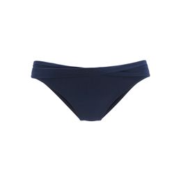 s.Oliver Damen Bikini-Hose "Spain", blau, Gr. 36, unifarben, Microfaser, Microfaser, Badehosen, mit gedrehtem B&uuml;ndchen