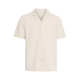 Casual Friday Herren Kurzarmhemd "Kurzarmhemd CFArcher", beige, Gr. S, Obermaterial: 55% Baumwolle CO. 43% Polyester PES. 2% Elasthan EL., Hemden