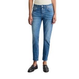 Marc O'Polo MARC O'POLO Damen Boyfriend-Jeans "aus stretchigem Organic Cotton-Mix", blau, Gr. 31, unifarben, Obermaterial: 86% Baumwolle, 12% Polyester, 2%