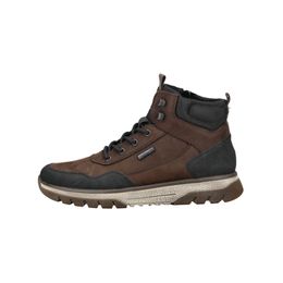 Rieker Herren Schn&uuml;rstiefelette "Rieker Stiefelette Leder", Gr. 40schwarz, braun, Leder, Schuhe