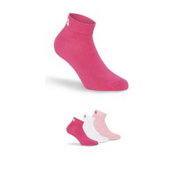 Fila Herren Kurzsocken "UNISEX INVISIBLE PLAIN SOCKS", Gr. 39, rosa, Baumwolle, Elasthan, Polyester, Socken, mit Logostickerei