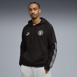 Puma Herren Hoodie "Manchester City KING Hoodie Herren"schwarz, Gr. M, Obermaterial: 68% Baumwolle, 32% Polyester. Rippe: 97% Baumwolle, 3% Elasthan.
