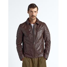 Maze Herren Lederjacke "William", braun, Gr. XXXL, Obermaterial: 100% Lammleder; Futter: 100% Baumwolle; &Auml;rmelfutter: 100% Polyester, Jacken