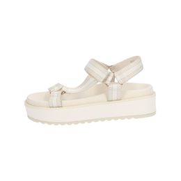 Steve Madden Damen Riemchensandale "Steve Madden Sandalen Textil", Gr. 40bone, Textil, Schuhe