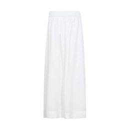Levete Room Damen Midirock "Levete Room Skirt LR-NAJA 30"l100, wei&szlig;, Gr. L, Obermaterial: 55% Leinen, 45% Viskose, R&ouml;cke