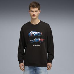 Puma Herren Sweatshirt "BMW M Motorsport Graphic Sweatshirt Herren", schwarz, Gr. XL, Obermaterial: 34% Polyester, 66% Baumwolle; Rippe: 97%