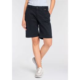Herrlicher Damen Shorts "Lovley Short Satin Powerstrech", blau, Gr. 28, Obermaterial: 55% Lyocell, 40% Baumwolle, 5% Elasthan, Hosen