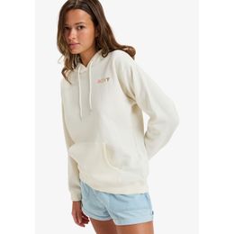 Roxy Damen Kapuzensweatshirt "SATURDAZE HOODIE", wei&szlig;, Gr. XL, unifarben, Sweatware, Obermaterial: 60% Baumwolle, 40% Polyester, Sweatshirts
