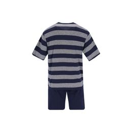 Hajo Herren Schlafanzug "Pyjama", Gr. XL, blau, Obermaterial: 60% Baumwolle CO. 40% Polyester PES., Homewear-Sets