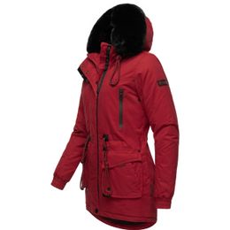 Marikoo Damen Wintermantel "Olessaa", rot, Gr. XS, Obermaterial: 100% Baumwolle; Futter: 100% Polyester; Wattierung: 100% Polyester; &Auml;rmelfutter: