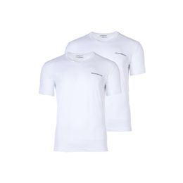Emporio Armani Herren T-Shirt "T-Shirt CORE LOGOBAND 2er Pack", wei&szlig;, Gr. L, Obermaterial: 95% Baumwolle CO. 5% Elasthan EL., Shirts