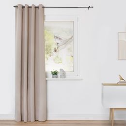 Verdunkelungsvorhang, B:140cm H:145cm, beige, LICHTBLICK ORIGINAL, Polyester, Polyester, Kinderzimmer, Gardinen, "Verdunklungsvorhang mit &Ouml;sen,