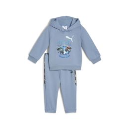 Puma Jungen Jogginganzug "Puma x HOT WHEELS MONSTER TRUCKS Set Jungen", blau, Gr. 104, Obermaterial: 32% Polyester, 68% Baumwolle; Kapuzenfutter: