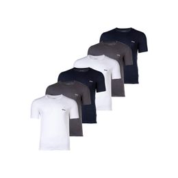 BOSS Herren T-Shirt "T-Shirt T-Shirt RN 3P Classic 6er Pack", blau, Gr. M, Obermaterial: 100% Baumwolle CO., Shirts