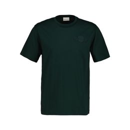 Gant Herren T-Shirt "REG TONAL SHIELD SS T-SHIRT", gr&uuml;n, Gr. XL, Jersey, Obermaterial: 100% Baumwolle, Shirts, Stickerei, Rundhals, regular fit