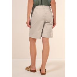 Cecil Damen Shorts "Style Tracey", beige, Gr. XXL, unifarben, Web, Obermaterial: 98% Baumwolle, 2% Elasthan, Hosen, Sommerhose mit elastischem Bund