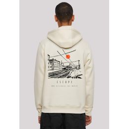 F4NT4STIC Herren Kapuzenpullover "Escape Discover the World Town Train Station", wei&szlig;, Gr. L, Obermaterial: 65% Baumwolle, 35% Polyester, Pullover,