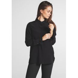 Eterna Damen Hemdbluse "REGULAR FIT"schwarz, Gr. 38, 100% Seide, Blusen
