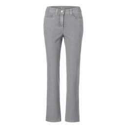 GOLDNER Damen Regular-fit-Jeans "Klassische Jeanshose ANNA", grau, Gr. 44, Obermaterial: 78% Baumwolle CO. 20% Polyester PES. 2% Elasthan EL., Jeans